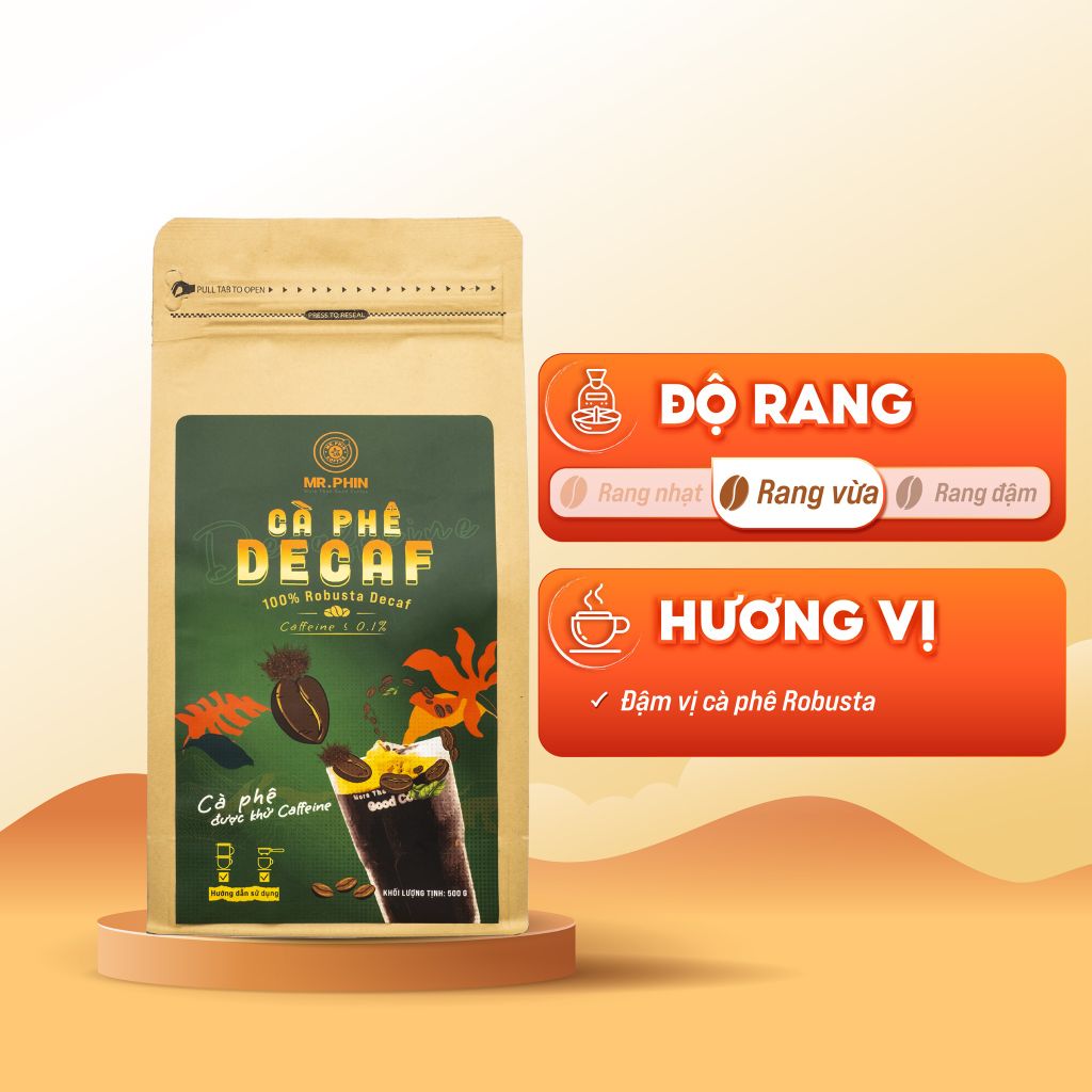 Cà Phê Decaf Robusta 500g - Mr. Phin