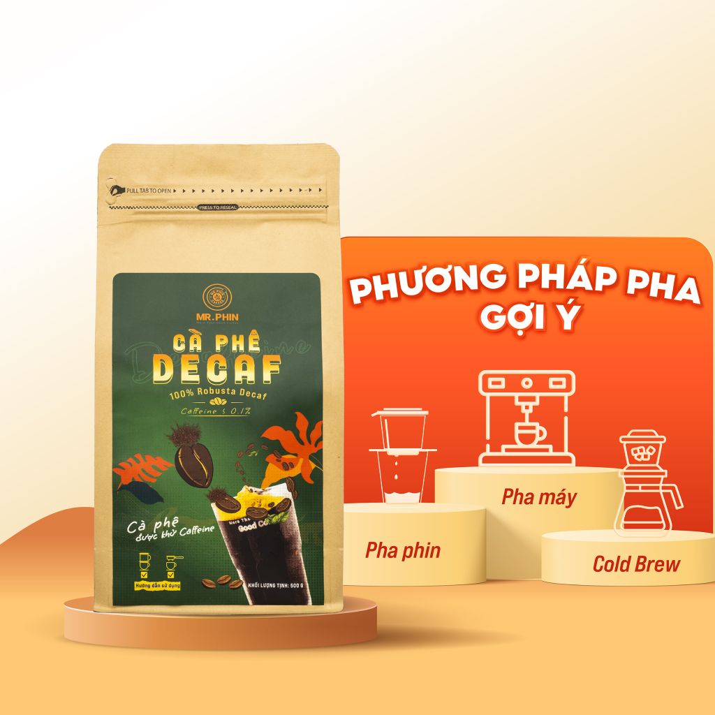 Cà Phê Decaf Robusta 500g - Mr. Phin