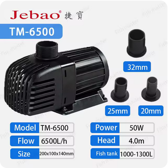 Bơm Jebao TM-6500 (50W) - Bơm chính hãng Trung Quốc - Hồ cá/ bể cá cả ...