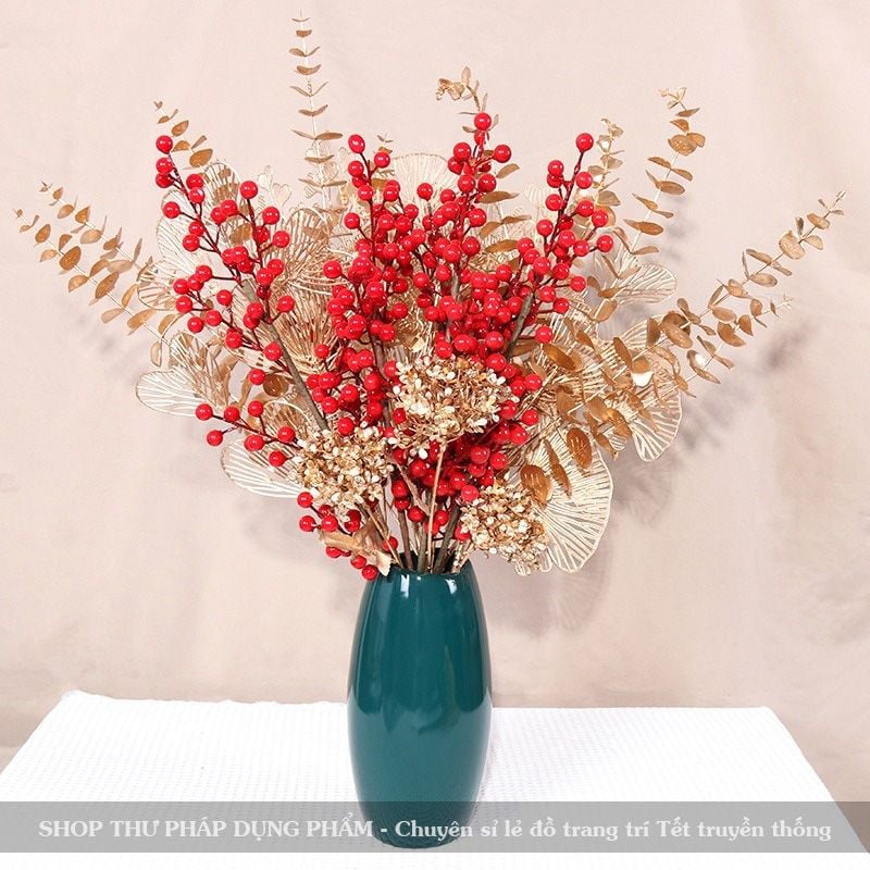 Cành đào đông cành mai vàng cành lựu cẩm tú cầu dẻ quạt cắm bình phụ k ...
