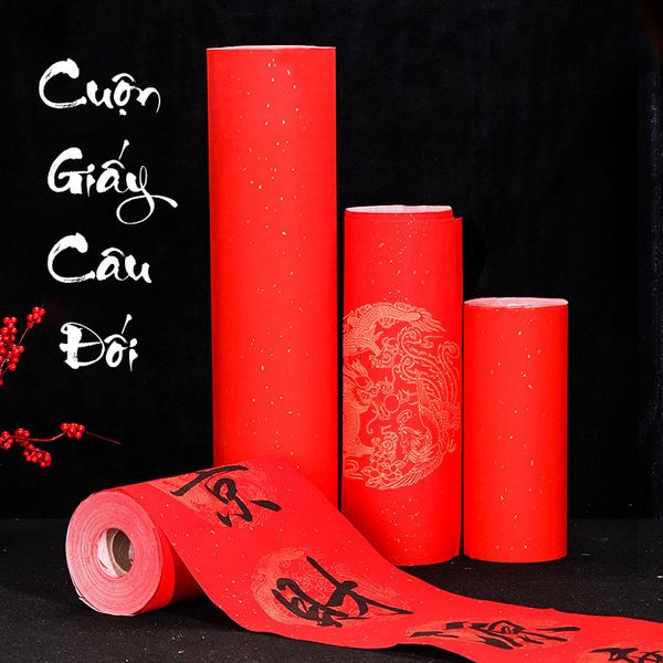 Cuộn Giấy Câu Đối Đỏ – Thư Pháp Dụng Phẩm