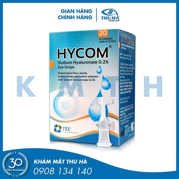 Dung dịch nước mắt nhân tạo đơn liều nhỏ mắt HYCOM 0,2 % - ITALIA ...