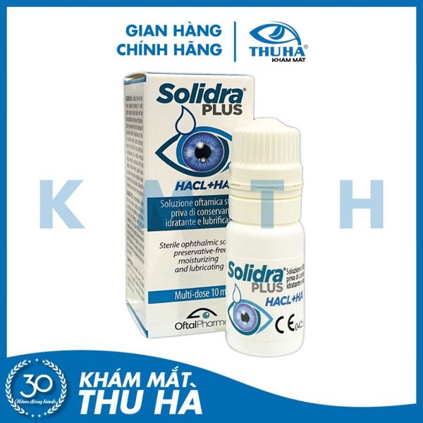Dung dịch nhỏ mắt Solidra Plus 10ml - Dưỡng ẩm, bảo vệ, hỗ trợ khô mỏi ...
