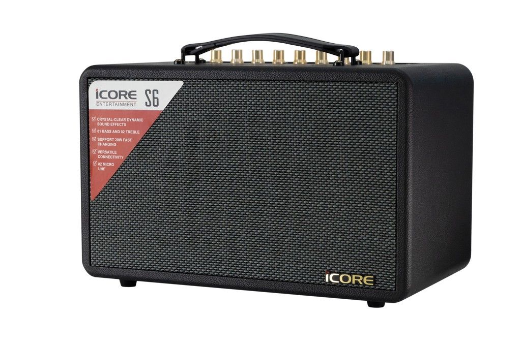 Bộ Loa Karaoke Xách Tay iCore S6 Kèm 02 Micro - Giá Tốt Nhất – Phụ Kiện ...