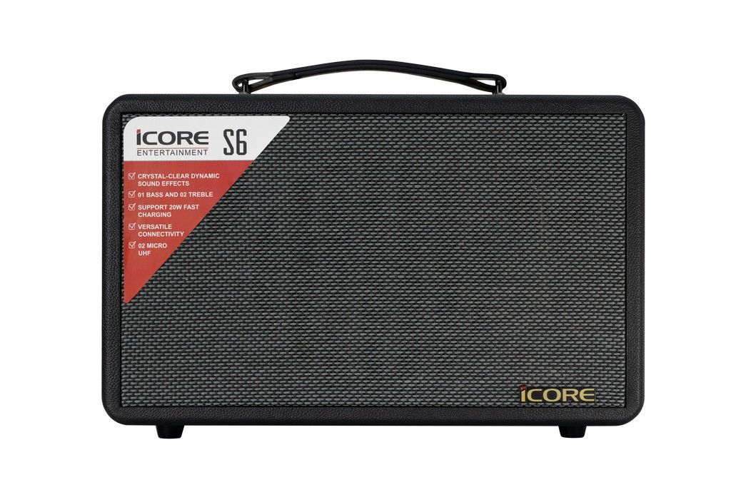Bộ Loa Karaoke Xách Tay iCore S6 Kèm 02 Micro - Giá Tốt Nhất – Phụ Kiện ...