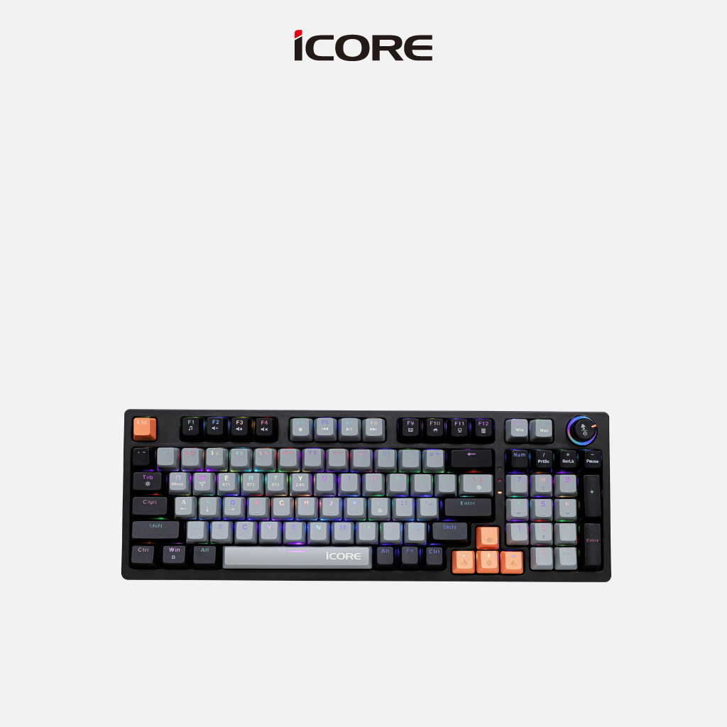 Bàn Phím Cơ Không Dây iCore G981 - 3 Trong 1 – Kết Nối 5 Thiết Bị – Phụ ...