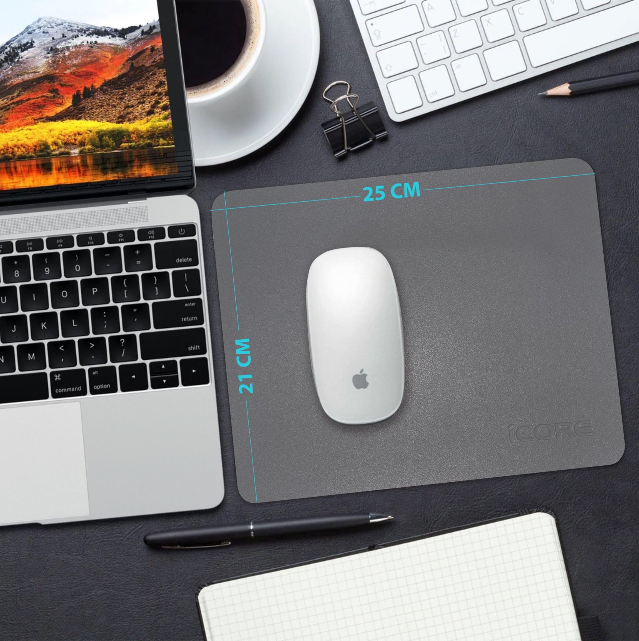 Tấm Lót Chuột iCore 2520 Da PU Cao Cấp – Chống Nước, Dễ Vệ Sinh – Phụ ...