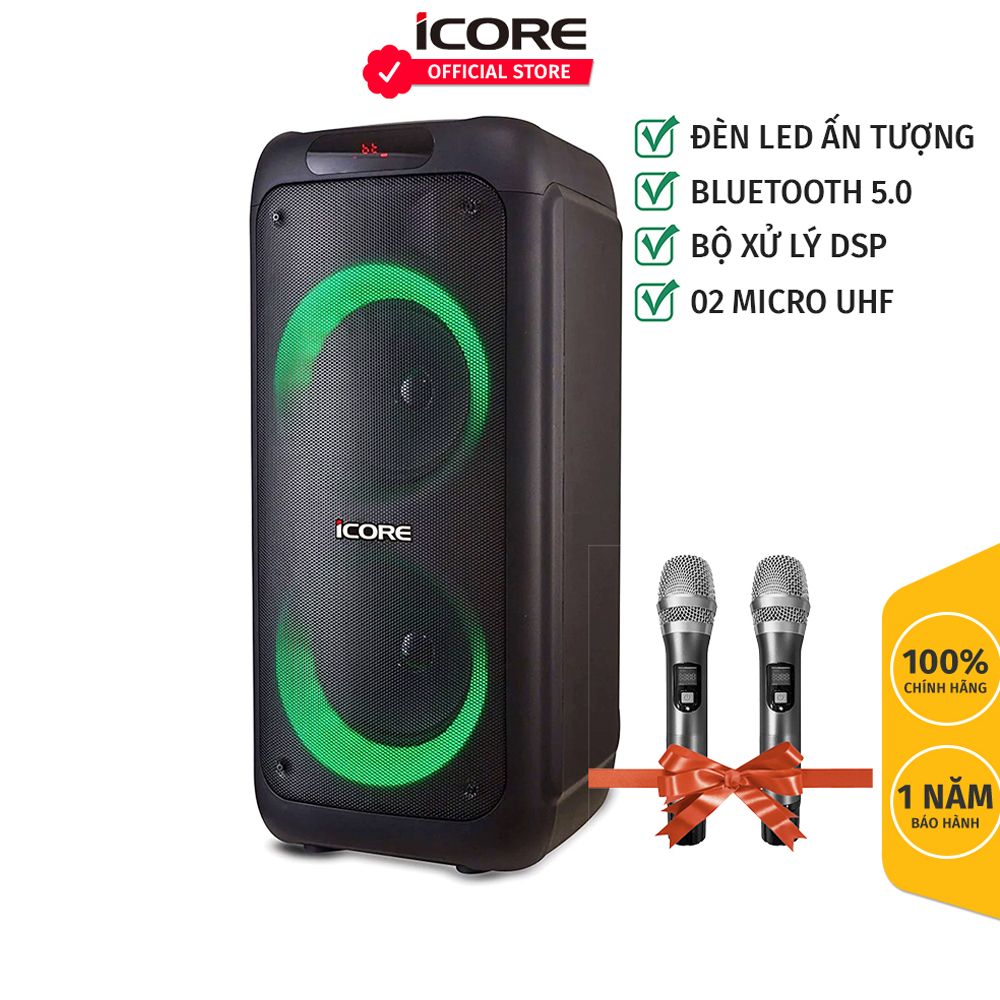 Loa Karaoke iCore i8 chính hãng giá rẻ – Phụ Kiện Số Hoá