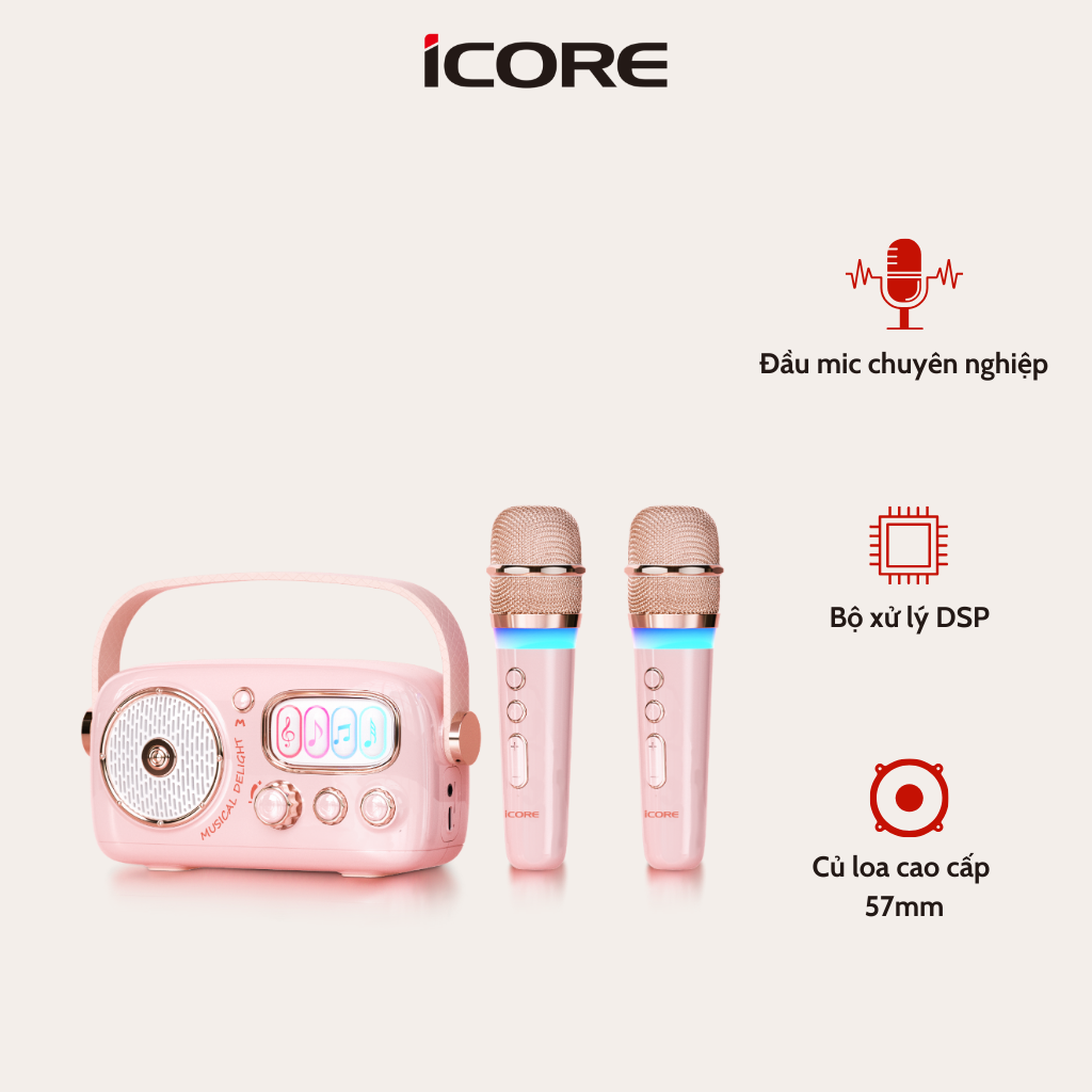 Loa Karaoke iCore VSM99, Thiết Kế Cổ Điển Kết Hợp Hiện Đại,Giá Cực Tốt ...