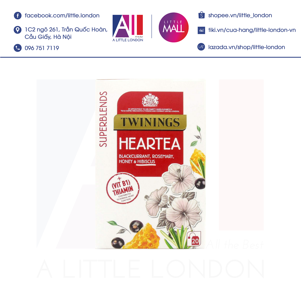 Trà Twinings Superblends Heartea Vitamin B1 gói (Bill Anh)