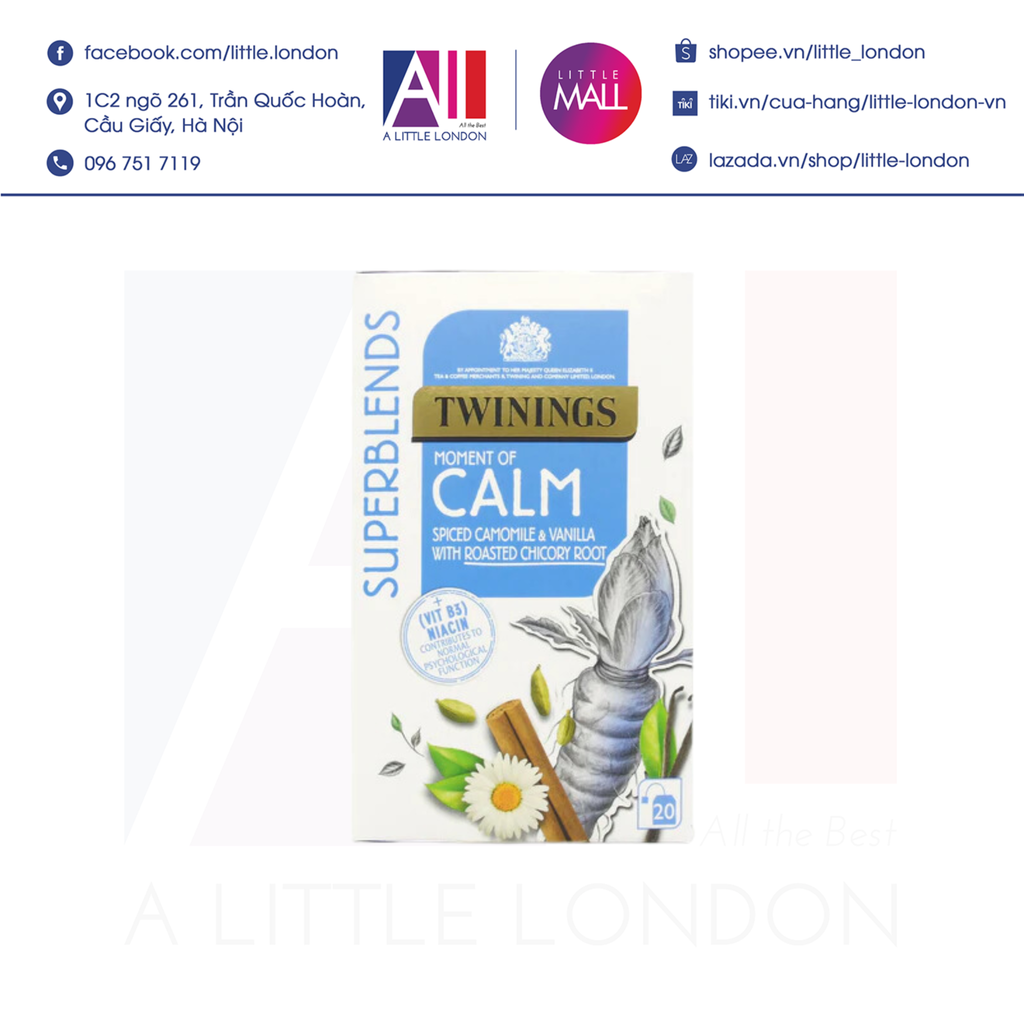 Trà Superblends Twinings Moment Of Calm Spiced Camomile & Vanilla With
