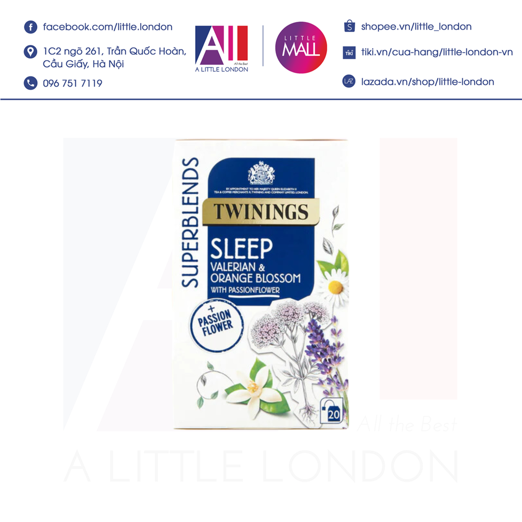 Trà Twinings Sleep Valerian & Orange Blossom (Bill Anh)