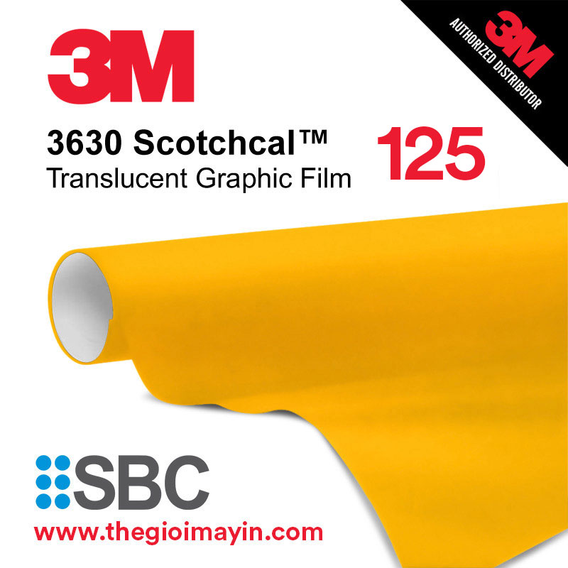 Decal 3M 3630-125 Golden Yellow – Công ty SBC (Sao Băng)