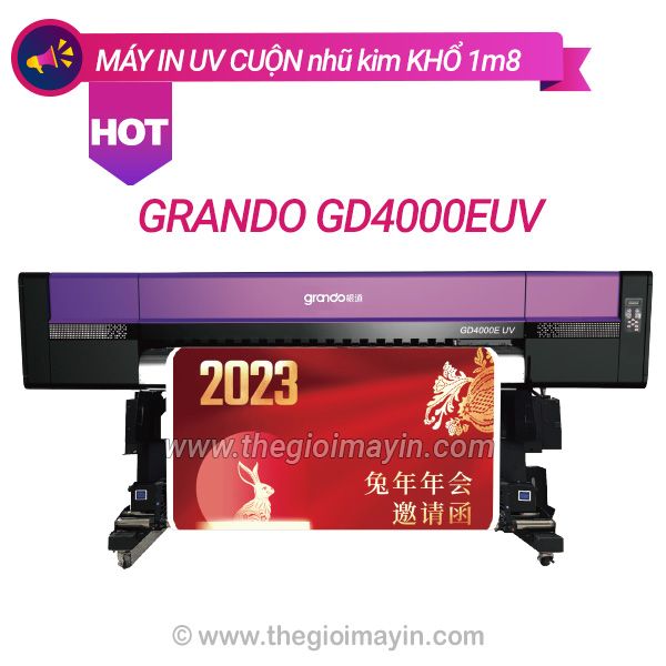 Máy in UV cuộn nhũ kim 180cm Grando GD4000EUV – Công ty SBC (Sao Băng)