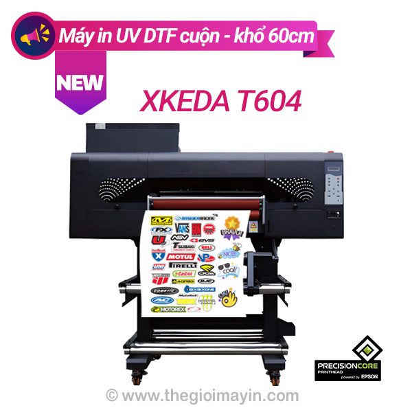 Máy in UV DTF cuộn khổ 60cm XKEDA T604 – Công ty SBC (Sao Băng)