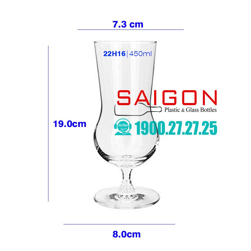 Ly Thủy Tinh Ocean Cuba Hurricane 450ml – ly Thủy Tinh Nhập Khẩu