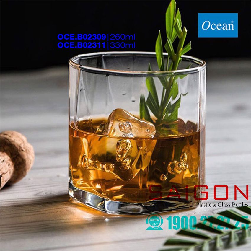 Ly Thủy Tinh Ocean Pyramid Rock 330ml | Ocean B02311 – ly Thủy Tinh ...