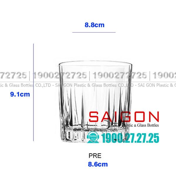 Ly Thủy Tinh Ocean Traze PRE Double Rock 350ml | Ocean P03662 , Nhập K ...