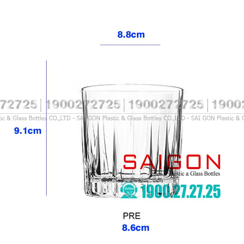 Ly Thủy Tinh Ocean Traze PRE Double Rock 350ml | Ocean P03662 , Nhập K ...