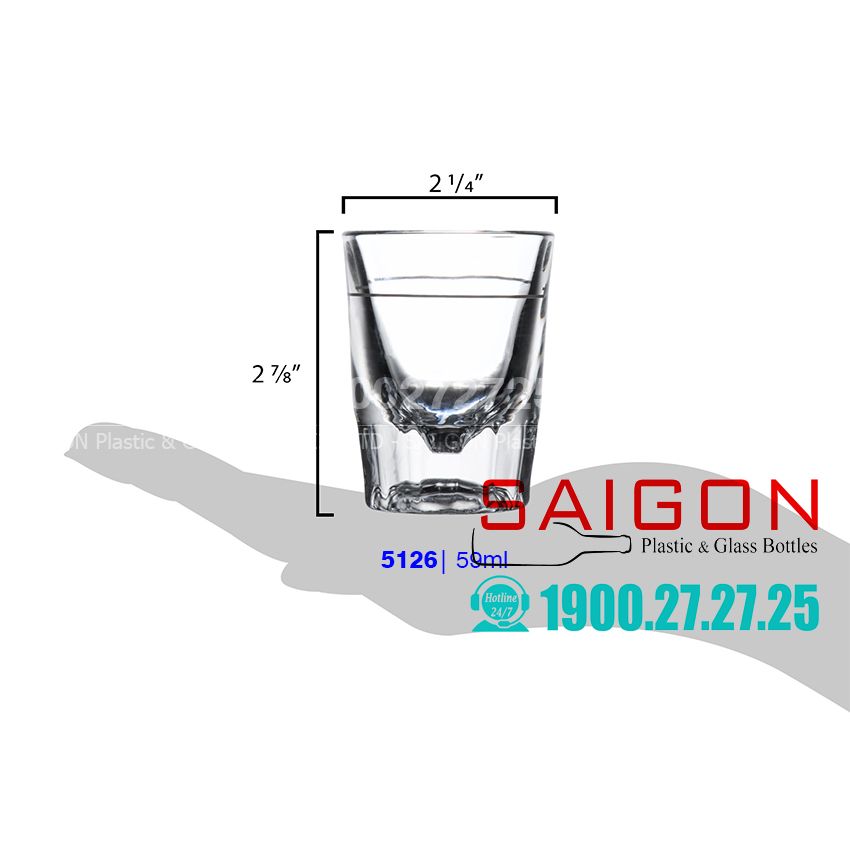 Ly Thủy Tinh Libbey Fluted Shot Glass 59ml | Libbey 5126 – ly Thủy Tinh Nhập Khẩu