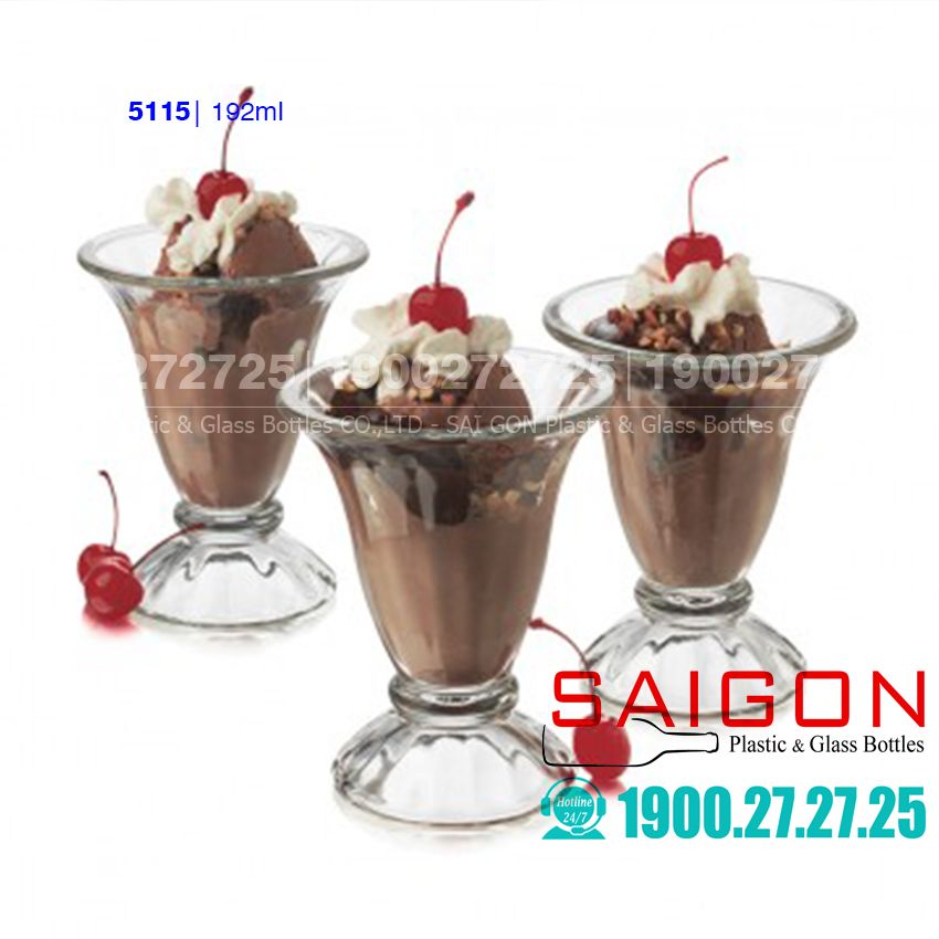 Ly thủy tinh Libbey Fountainware Tulip Sundae 192ml | LIBBEY 5115 – ly Thủy Tinh Nhập Khẩu