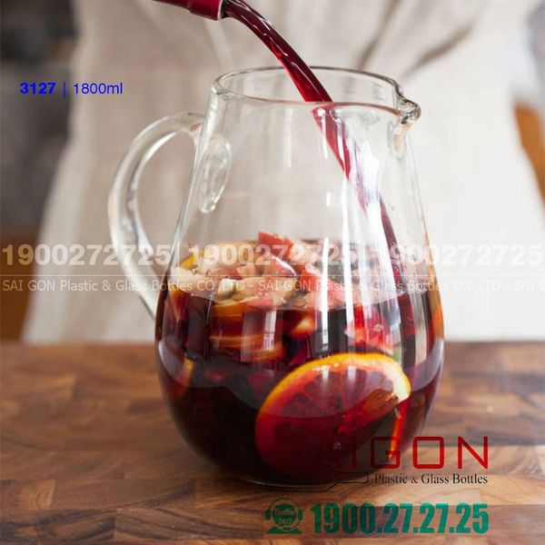 Bình Nước Thủy Tinh Libbey Mario Pitcher 1800ml | LIB.1783127 – ly Thủy ...