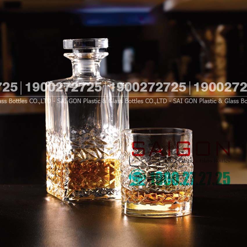 Chai Thủy Tinh Luigi Bormioli Decanter Bormioli Textures Crystal Glass ...