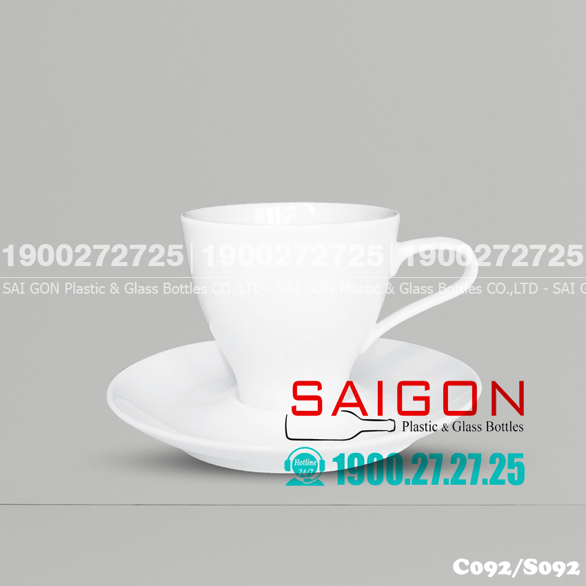 Bộ Tách Sứ CK Cappuccino 330ml | CK C092/S092 , Sứ CK Cao Cấp – ly Thủy Tinh Nhập Khẩu