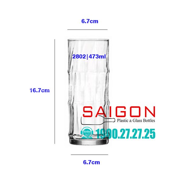 Libbey Bamboo Cooler 473ml – ly Thủy Tinh Nhập Khẩu