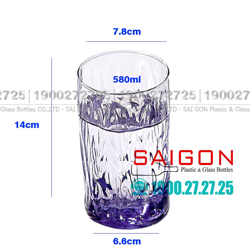 Ly Thủy Tinh Deli Sogente Pink Hight Ball Glass 580ml | Deli JS5179-3P ...