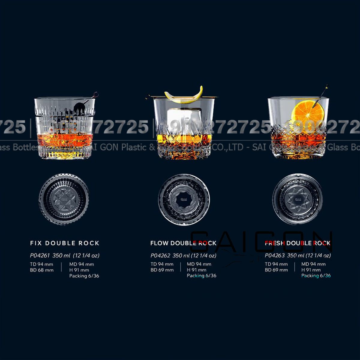 Ly Thủy Tinh Ocean Matter Fresh Double Rock Glass 355ml | P04263 – ly ...