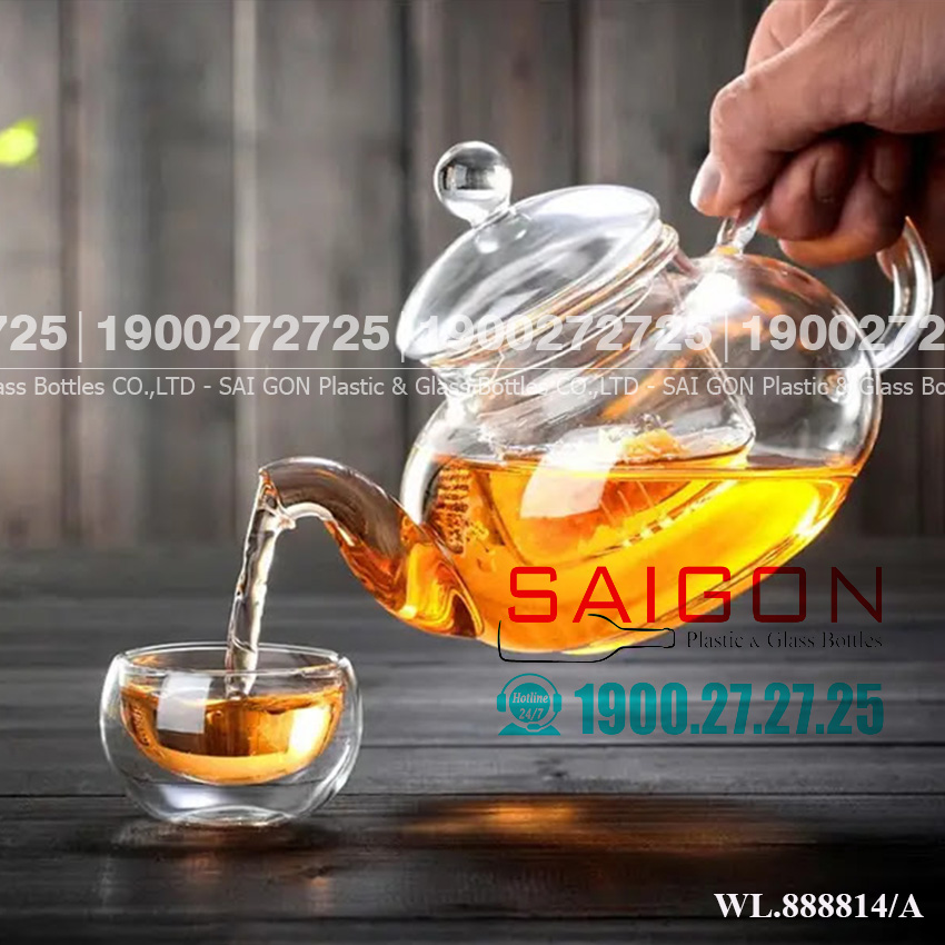 Bình Trà Thủy Tinh Wilmax Thermo Tea Pot 1550ml | WL-888814/A – ly Thủy Tinh Nhập Khẩu