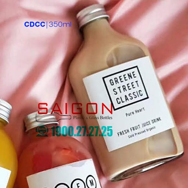 Chai Dẹp cổ Cao Thủy Tinh | Nắp Nhôm , Tùy Chọn Dung Tích – ly Thủy ...