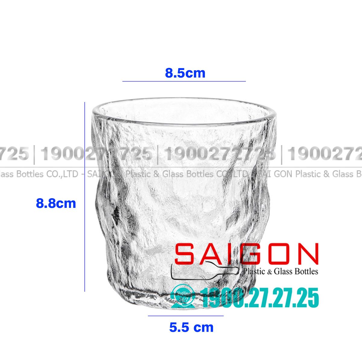 Ly Thủy Tinh Deli Soda Lime Rock Glass 260ml | DELI KB047-1, Thủy Tinh ...