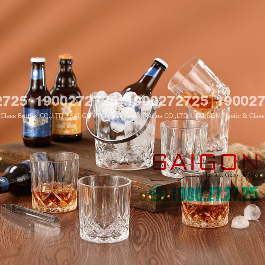 Xô Đá Thủy Tinh Delisoga Borosilicate Billows Ice Pail 900ml – ly Thủy ...