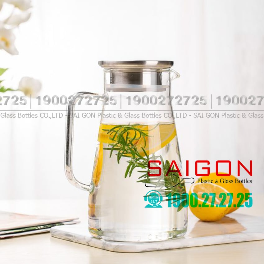 Bình Thủy Tinh Chịu Nhiệt Delisoga Borosilicate Glass Pitcher 1400ml – ly Thủy Tinh Nhập Khẩu