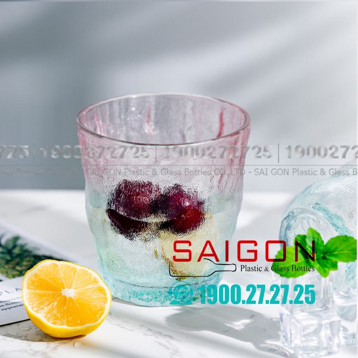 Ly Thủy Tinh Deli Soda Lime Pink Rock Glass 260ml | DELI KB047-1P – ly ...