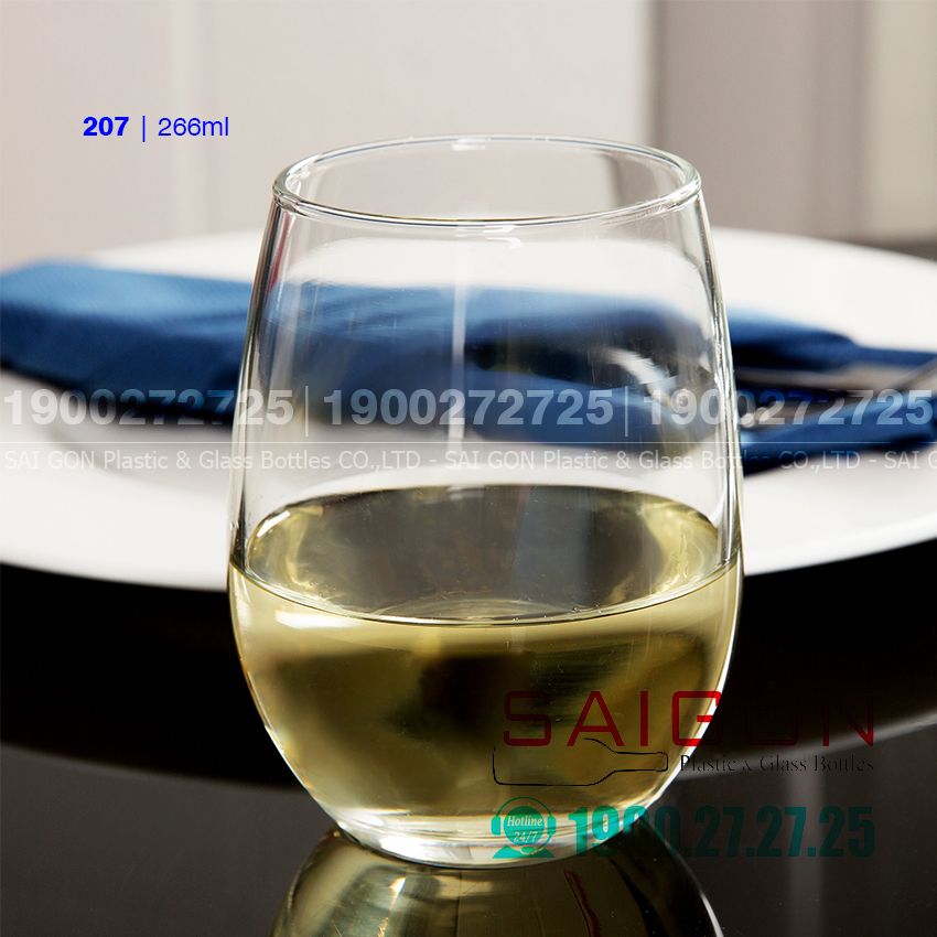 Ly Thủy Tinh Libbey Stemless White Wine 266ml | LIBBEY 207 – ly Thủy Tinh Nhập Khẩu