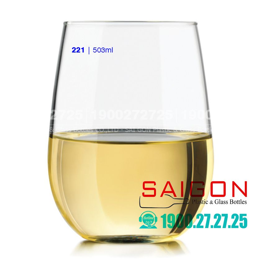 Ly Thủy Tinh Libbey Stemless White Wine 503ml | LIBBEY 221 – ly Thủy Tinh Nhập Khẩu