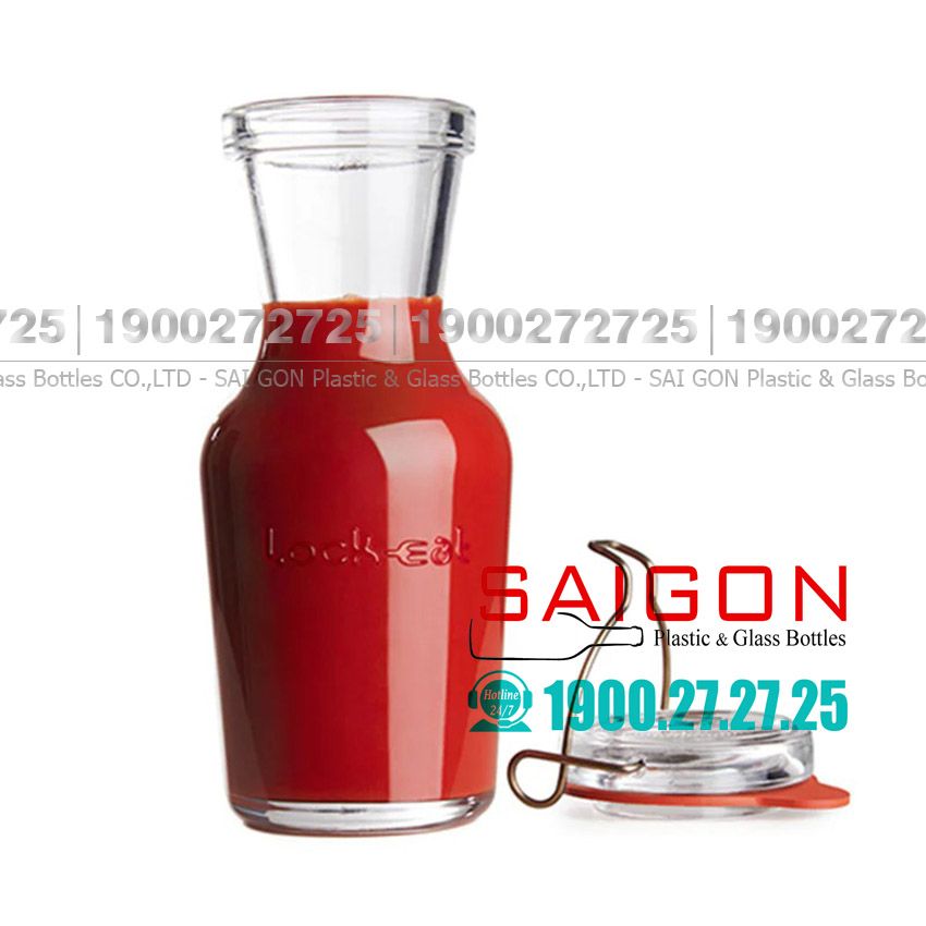 Chai thủy tinh Pha Lê Luigi Bormioli LOCK EAT CARAF C/TAPPO Crystal ...