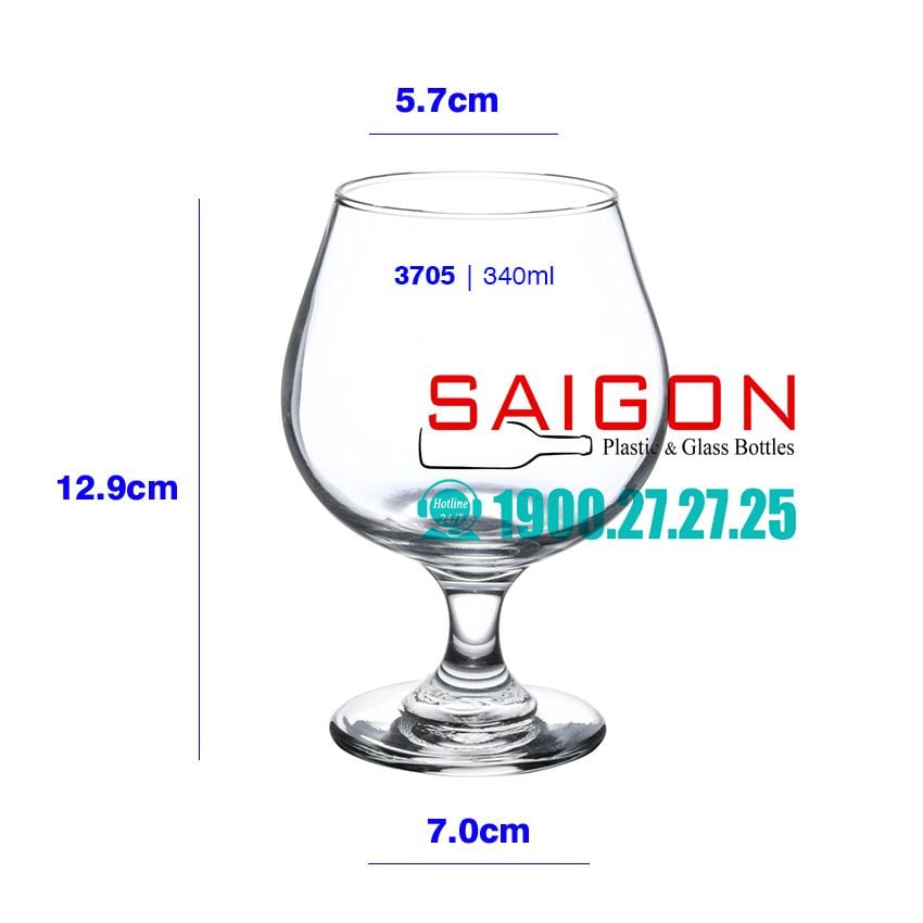 Ly Thủy Tinh Libbey Embassy Brandy 340ml | LIBBEY 3705 – ly Thủy Tinh Nhập Khẩu