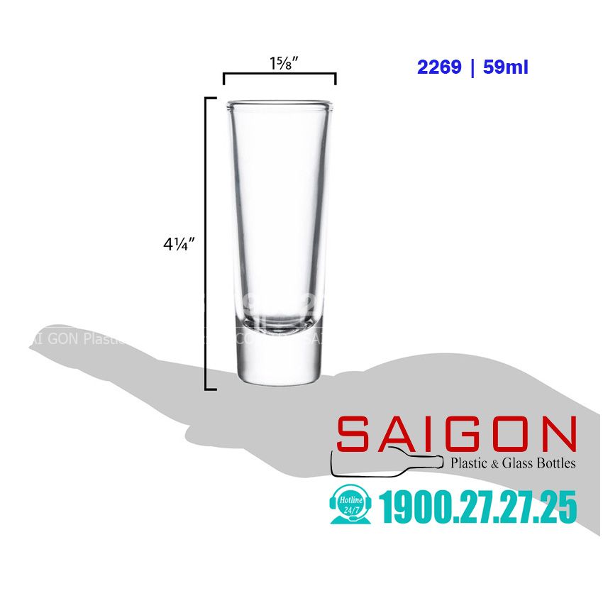 Ly Thủy Tinh Libbey Tequila Shooter 59ml – ly Thủy Tinh Nhập Khẩu