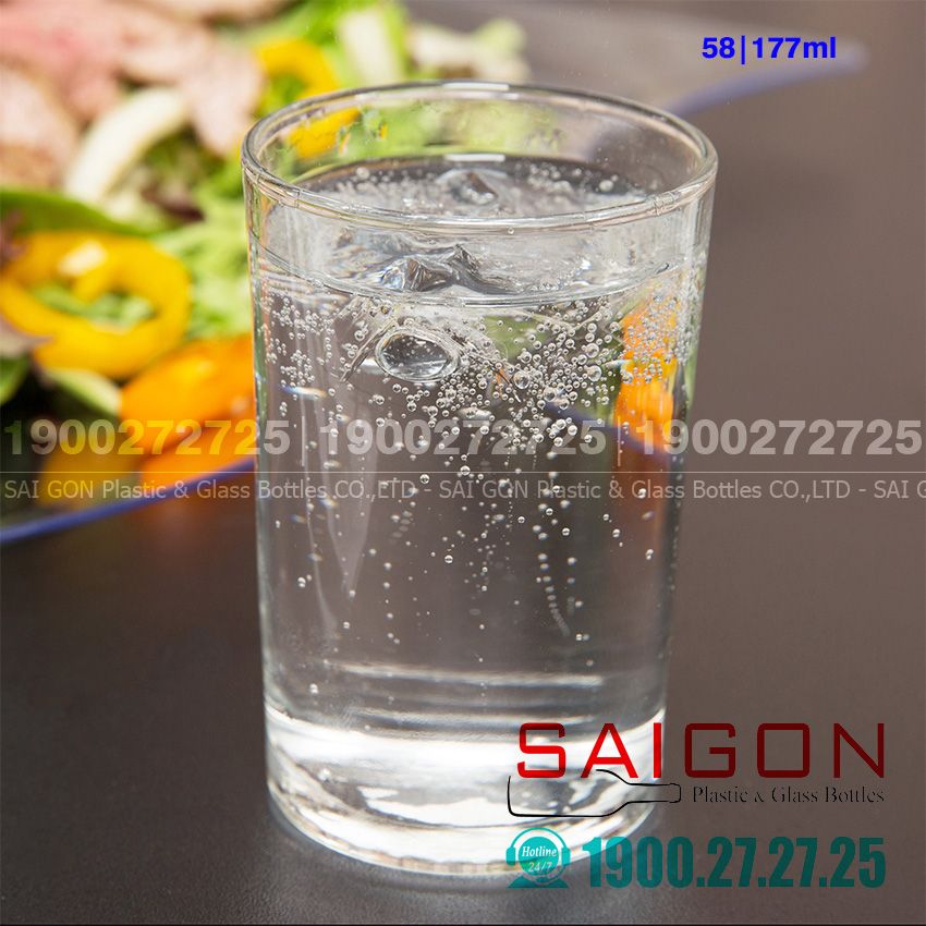 Ly Thủy Tinh Libbey Straight Sided Seltzer 177ml | LIBBEY 58 – ly Thủy Tinh Nhập Khẩu