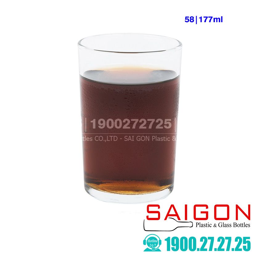 Ly Thủy Tinh Libbey Straight Sided Seltzer 177ml | LIBBEY 58 – ly Thủy Tinh Nhập Khẩu