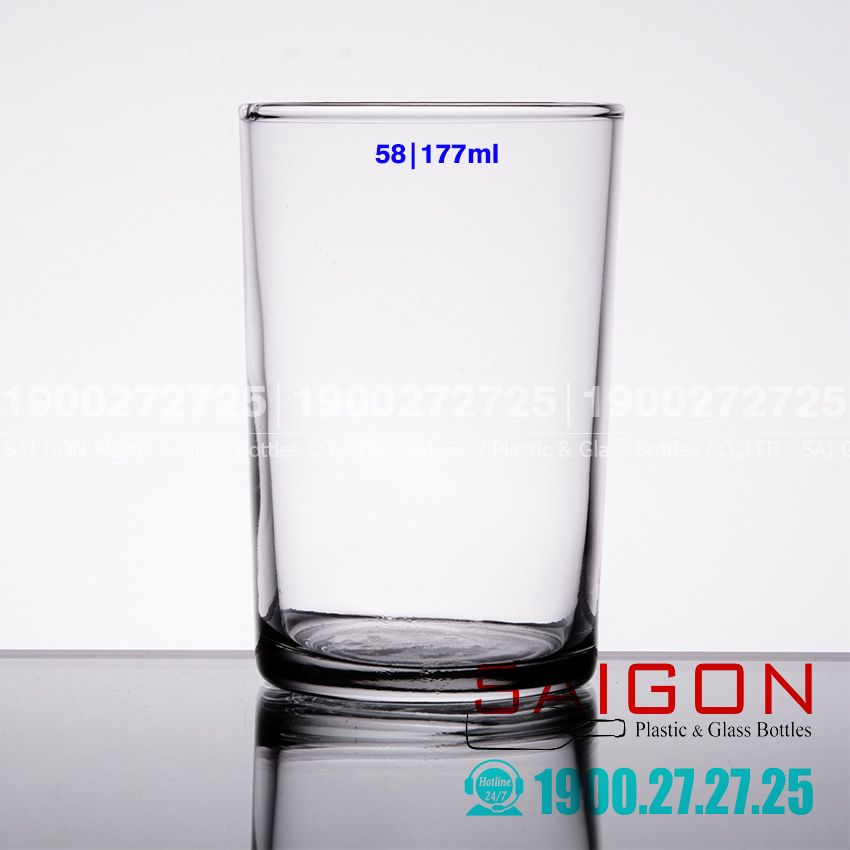 Ly Thủy Tinh Libbey Straight Sided Seltzer 177ml | LIBBEY 58 – ly Thủy Tinh Nhập Khẩu