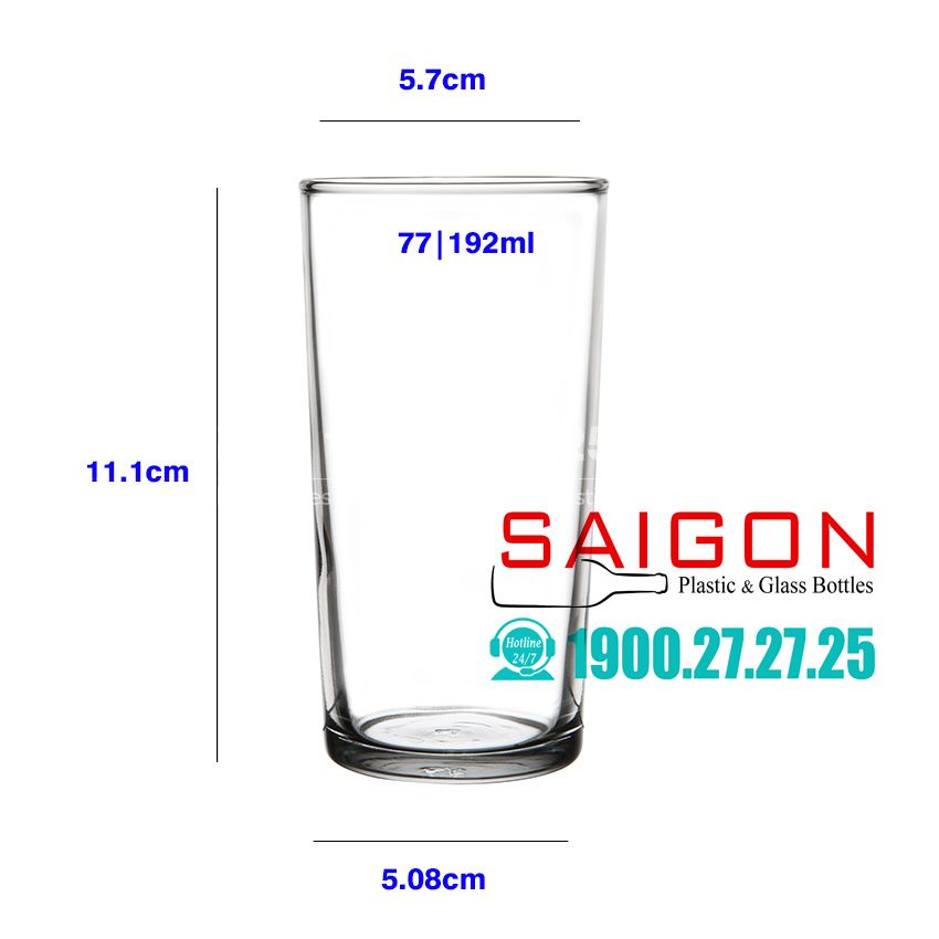 Ly Thủy Tinh Libbey Straight Sided Split 192ml | LIBBEY 77 – ly Thủy Tinh Nhập Khẩu