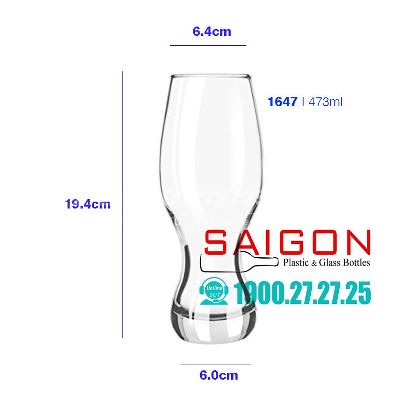 Ly Thủy Tinh Libbey Craft Beer GLass 473ml | LIBBEY 1647 – ly Thủy Tinh ...