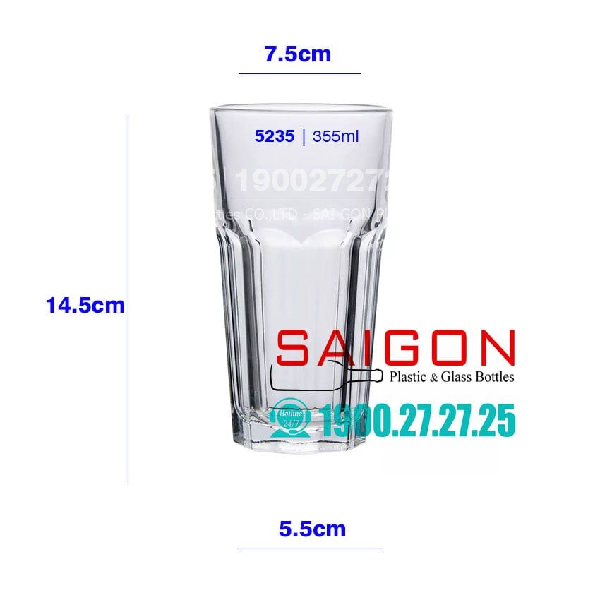 Libbey Gibraltar Cooler DuraTuff 355ml | LIB.15235 – ly Thủy Tinh Nhập Khẩu