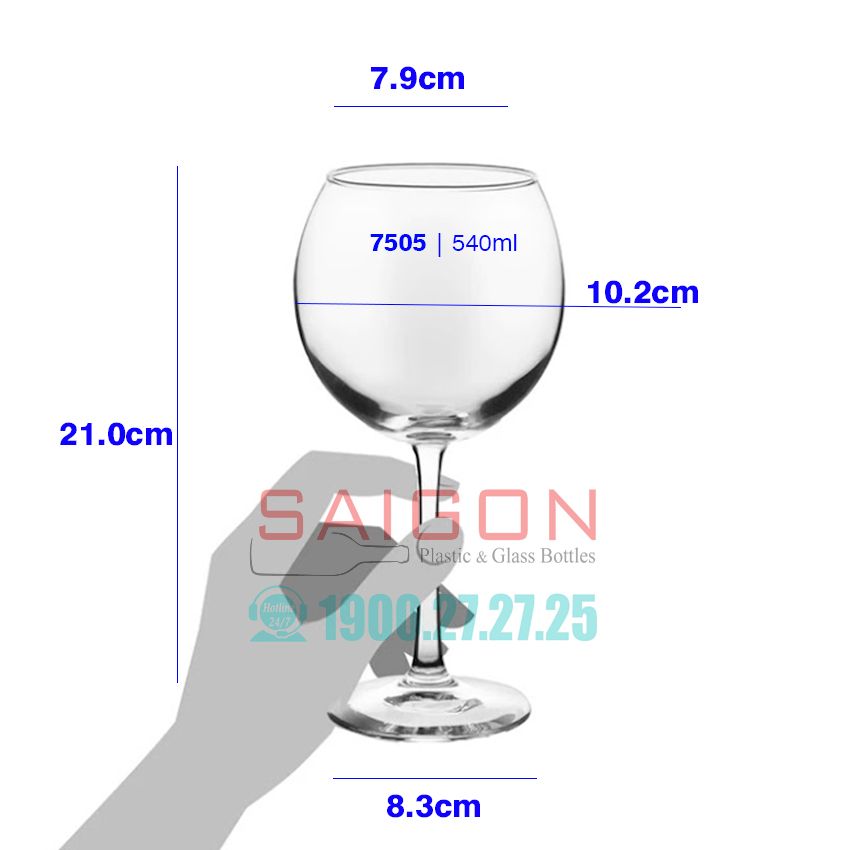 Ly Thủy Tinh Libbey Vina Balloon 540ml | Libbey 7505 , Nhập Khẩu E.U – ly Thủy Tinh Nhập Khẩu