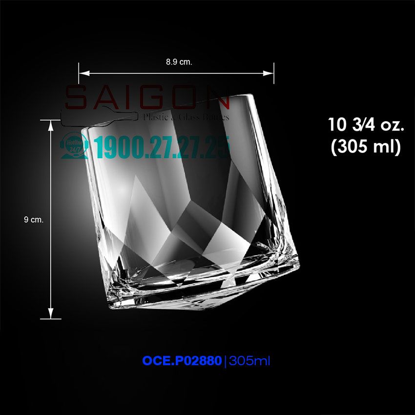 Ly Ocean Connexion Whisky Rock 305ml | P02880 , Ly Thủy Tinh Nhập Khẩu ...